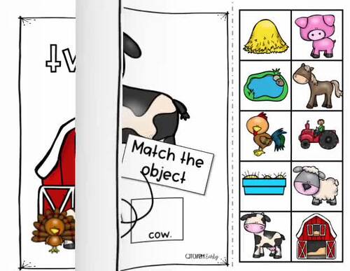 Interactive & Adaptive Book On the Farm I See Pre-K Special education