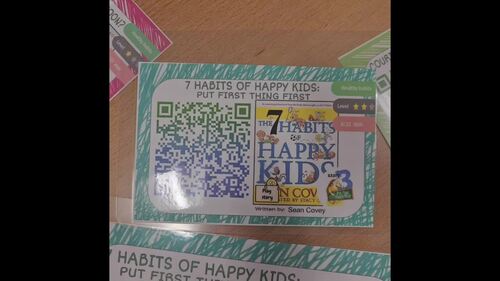 Healthy habits | listening center | QR code stories | year long worksheets