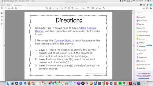 Functional Phrases/Sentences - Bank - Life Skills - No Print | TPT