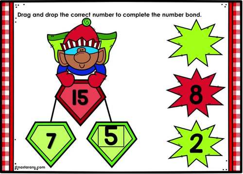 Christmas Math Boom Cards Number Sense - Digital Math Centers by Nastaran