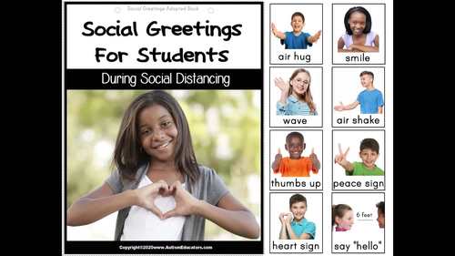 Social Skills Appropriate Peer Greetings Adapted Book for Special Education