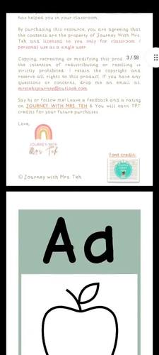 Alphabet Posters in Boho Colors by Journey with Mrs Teh | TPT