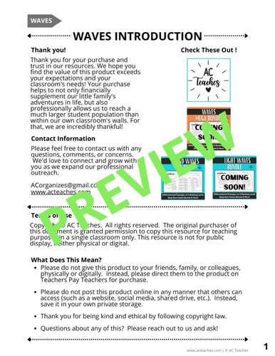 Waves Introduction Deep Dive: Choice Boards, Careers, Scientists by ...