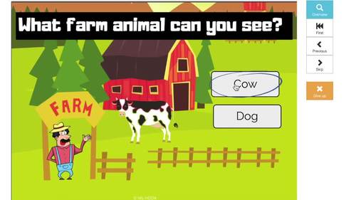 Farm Animals Sight Word Game Boom Learning Cards ™ by Learn Everyday Hub