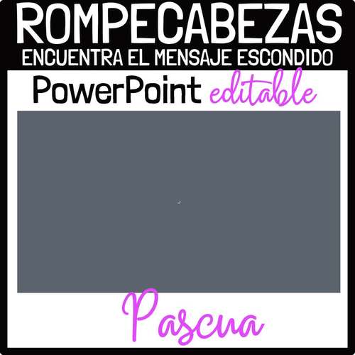ROMPECABEZAS INTERACTIVO EDITABLE CON MENSAJE OCULTO (PASCUA - EASTER ...