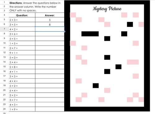 Disney Mickey & Friends Pixel Art Bundle Addition & Subtraction Mystery ...