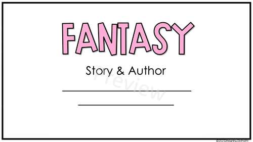 Story Elements of Fantasy Genre Response Activity by Designing Diversely