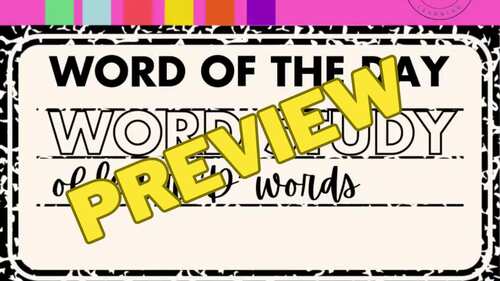 6th Grade Common Core ELA Bell Ringers| Vocabulary| Letter D | Warm-Ups