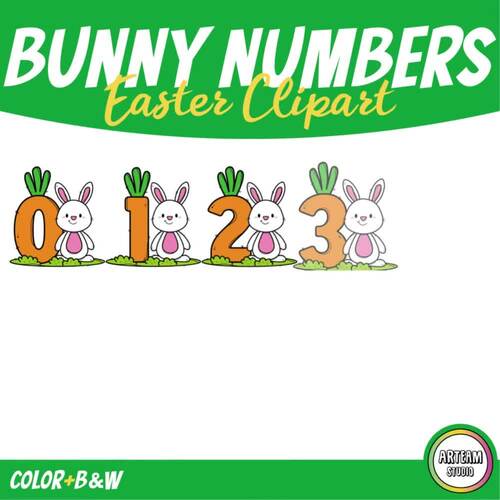 Bunny Numbers-Easter Numbers Clipart | Easter Math Clipart-ARTeam ...