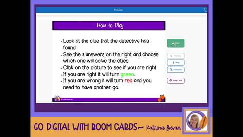Boom™ Cards:Inferences-What will happen next? for speech by Katrina Bevan