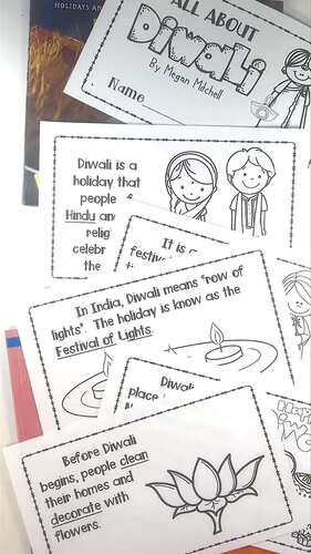 Diwali Holidays Around the World Craft, Reading Comprehension, Writing ...