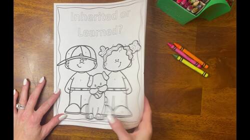 Inherited Trait or Learned Behavior Color by Number by The Teaching Chick