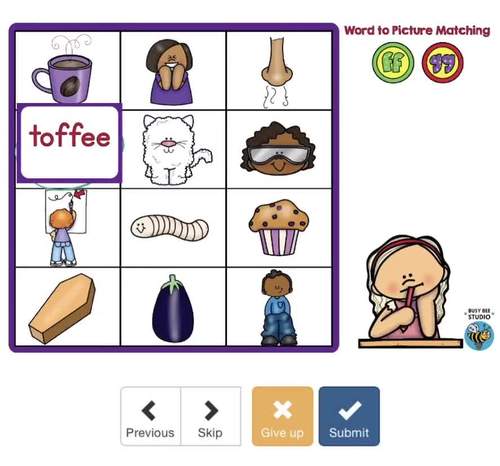 DOUBLE CONSONANTS FF GG PHONICS BOOM CARDS MATCHING WORD TO PICTURE ...