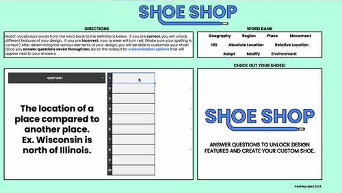 Five Themes of Geography Vocabulary Review Digital Resource by Lipka's ...