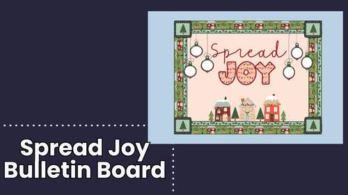Spread Joy Christmas Bulletin Board / Winter Door Decor / Christian ...