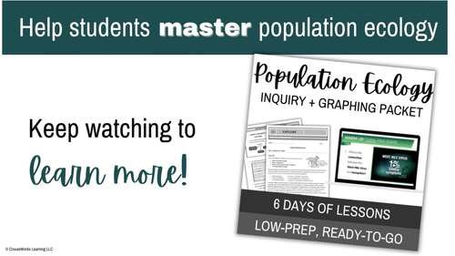 Population Ecology Lesson by CrouseWorks Learning | TPT