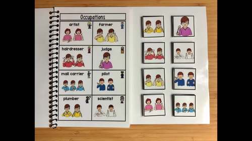 ASL Nouns Practice Books - ASL Adapted Books by Teacher Jeanell | TPT