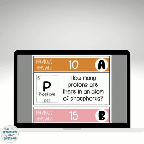 Atomic Structure and Periodic Table Scavenger Hunt Review Activity