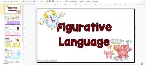 Figurative Language Posters Activities Flipbook RL3.4 RL4.4 Digital PDF