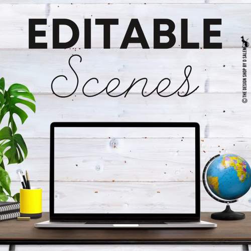 Classroom Mockup Scene Creator Movable Elements PNG and Canva Templates ...