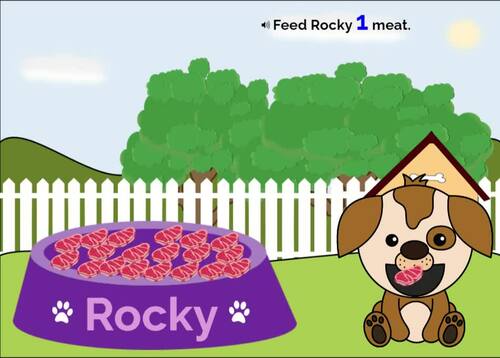 Feed the Dog Counting 1-20 Boom Cards by Teacher's Pride | TPT