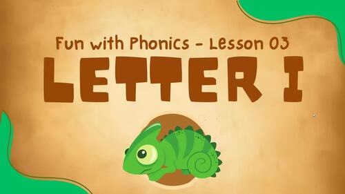 Phonics Letter I Full Lesson Plan (PPT + Worksheet) - Lesson 3 | TPT