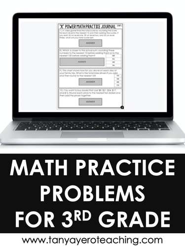 3rd Grade Math Word Problems | Spiral Review | Morning Work DISTANCE ...