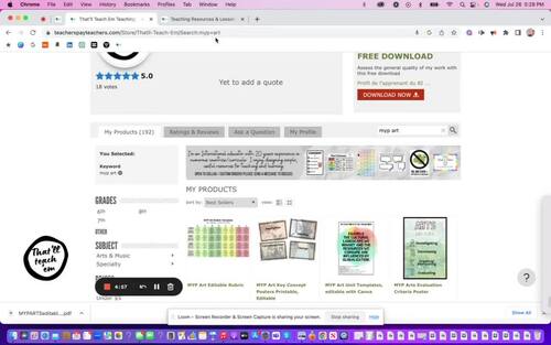 MYP ART Editable Rubric / task sheet w/ SOI ( Google docs) by That'll ...
