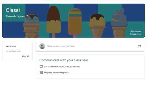 Animated Google Classroom Headers (Ice Cream) for Distance Learning