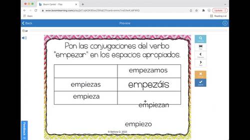 E--IE Stem Changing Verbs Boom Cards by SenoraQ | TPT
