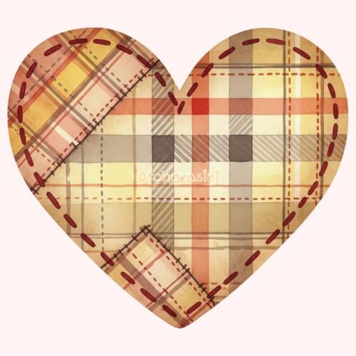 Fall Plaid Patterns Clipart PNG Set – 18 Autumn Tartan Watercolor
