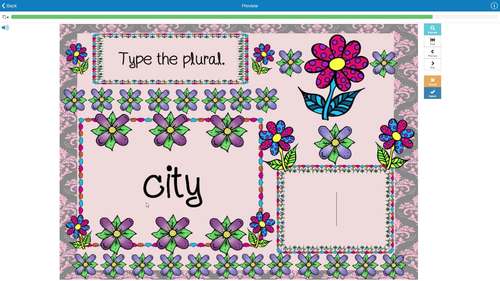 End of Year Plural Nouns Review Boom™ Cards by The British Kitty