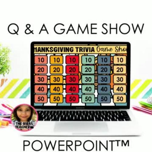 Thanksgiving Trivia Questions and Answers PowerPoint™ Game Show | TPT