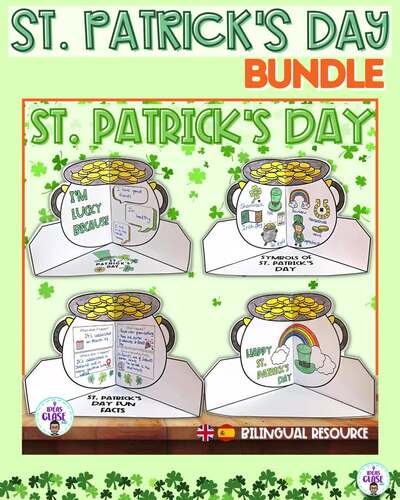 St. Patrick's Day crafts and activities Bundle by Ideas Clase abc