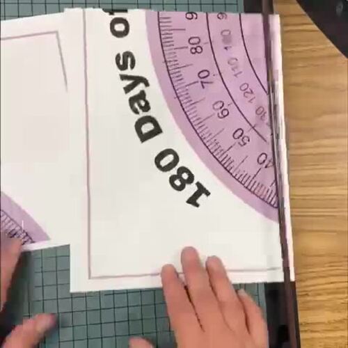 Editable Name Tag Template Desk Plate - Protractor Themed Wall Display ...