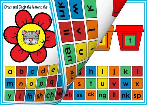 Flowers Build a Word with Short Vowels Digital BOOM Cards | TPT