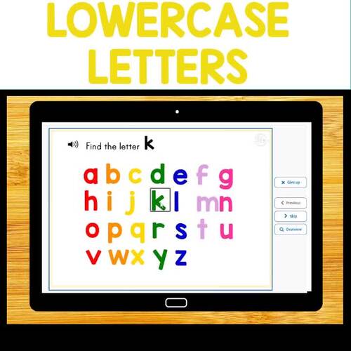 Letter Recognition Lowercase Alphabet - Alphabet Boom Cards | TPT