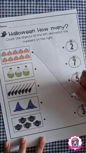 How Many? I Can Count 1-10 | Halloween Worksheets | Math Printable