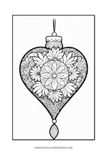 Mandala Christmas Ornaments Coloring Pages Vol. 2: Twinkling Mandala Magic!
