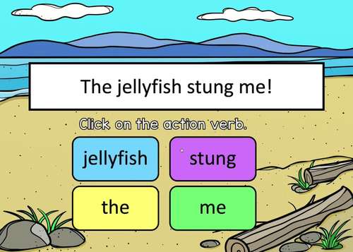 Action Verbs Grammar Activity for Google Slides ™ by 3rd Grade Engaged