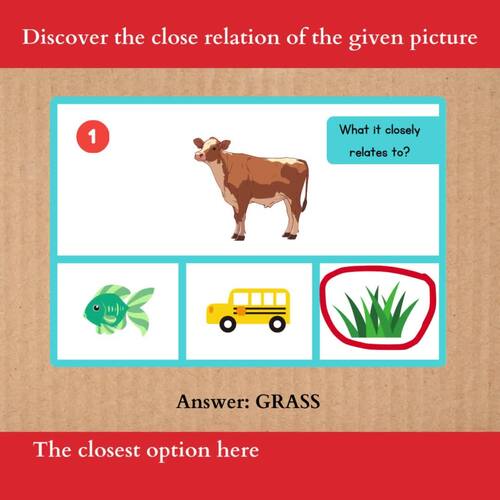 100 Activity Clip Cards | Challenge to find the closest relation ...