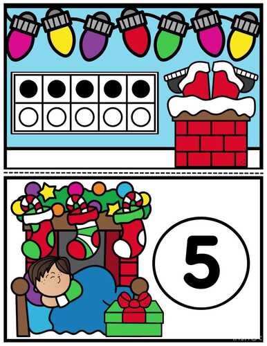 Holiday Christmas Numbers 0–20 Matching Cards with Ten Frames | TPT