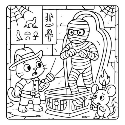Catventures Coloring Pages | 60 Fun Adventure Cat Designs for Kids