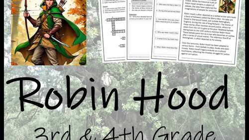 Robin Hood Close Reading Comprehension Activity | 3rd Grade & 4th Grade
