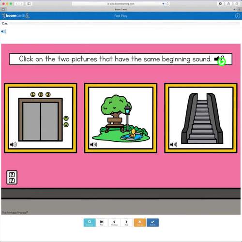 Phonemic Awareness Same Beginning Sound Boom Cards™ for Kindergarten ...
