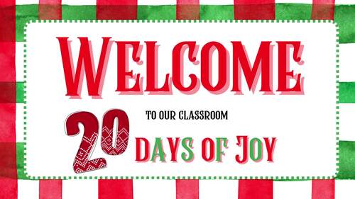 Christmas Theme Advent Calendar | 20 Lesson Plans | PowerPoint | TPT