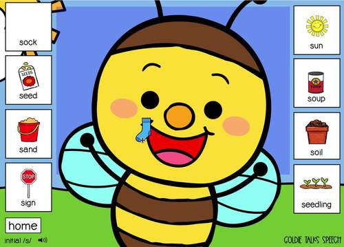 Feed the Honeybee Articulation Boom Cards | Speech Therapy | TPT