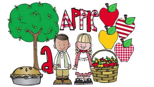 A is for Apples clip art 2025, Letter clip art COLORED Version | TPT