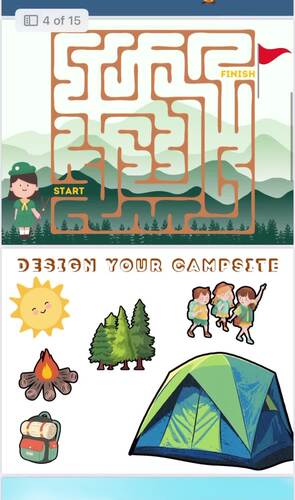 Camping Activities | Camping Activity Bundle by The Simple Home Of 4