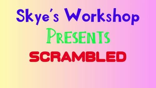 Scrambled a Word Making Game (Similar to Boggle) Reading Writing Fun ...